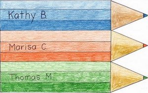 Colored Pencil Classroom Labels | AllFreeKidsCrafts.com