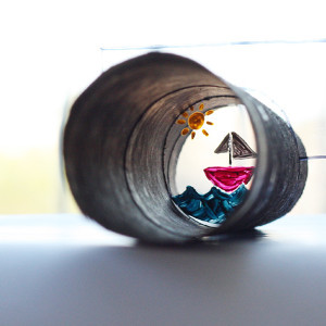 Recycled Paper Telescope | AllFreePaperCrafts.com