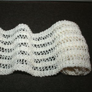 Wonderful One Row Lace Scarf | AllFreeKnitting.com