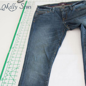 How to Make a Pattern from Jeans | AllFreeSewing.com