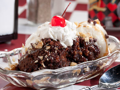 Triple Decker Brownie Sundae | MrFood.com