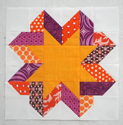 Ribbon Star Block Pattern | FaveQuilts.com