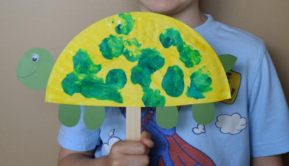 Totally Turtle DIY Puppet | AllFreeKidsCrafts.com