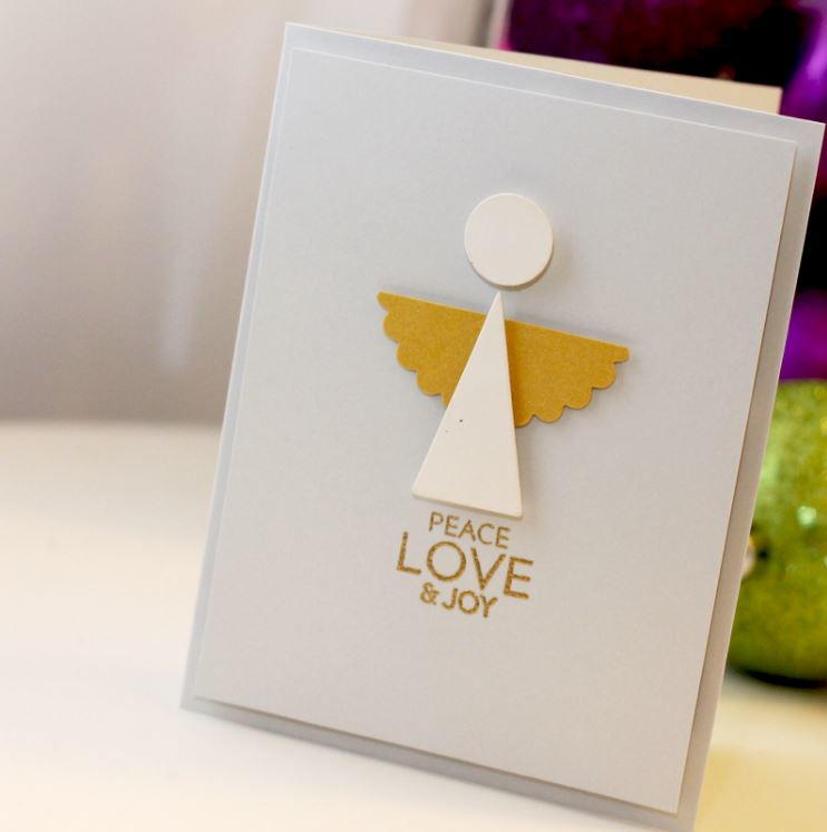 Modern Angel DIY Christmas Card AllFreeChristmasCrafts Modern Angel DIY Christmas Card AllFreeChristmasCrafts