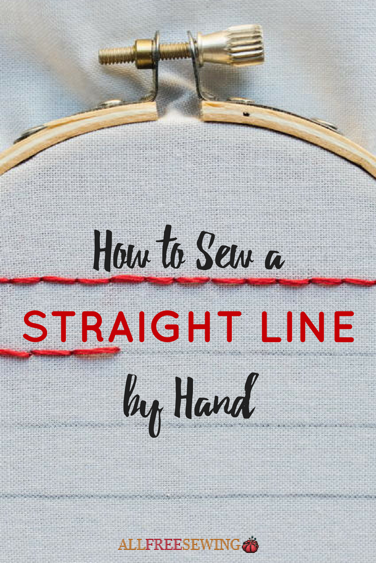 How to Sew a Straight Line by Hand | AllFreeSewing.com
