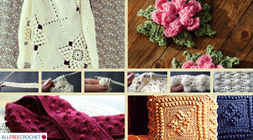 How to Crochet Popcorn Stitch + 17 Popcorn Stitch Patterns ...