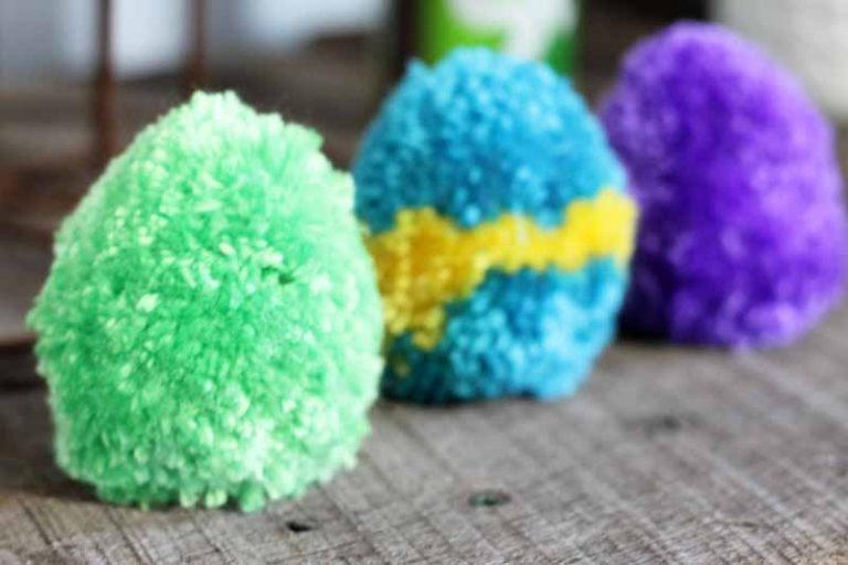 Easter Egg Pom Pom Craft | FaveCrafts.com