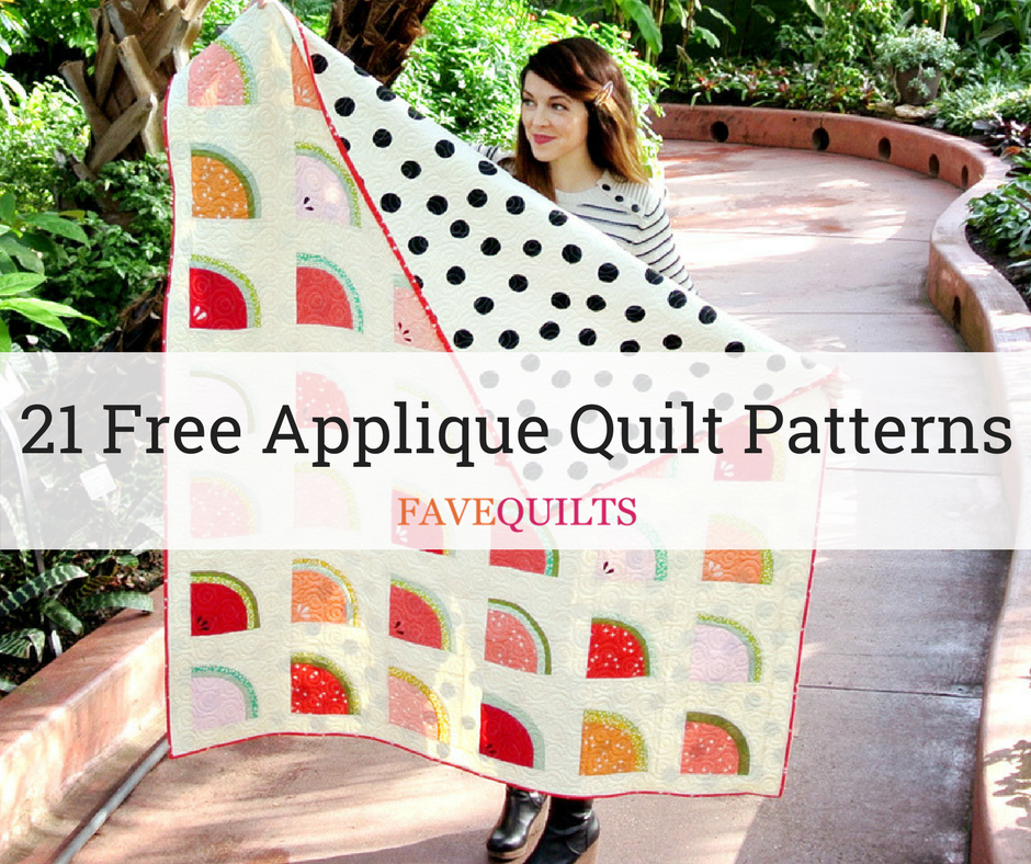 21 Free Applique Quilt Patterns | FaveQuilts.com